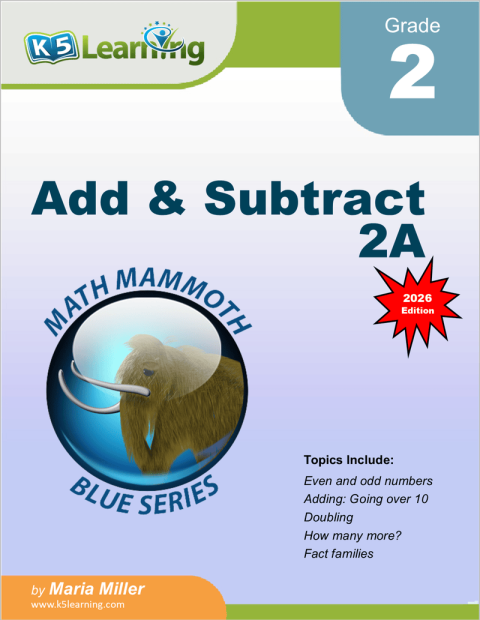 Add & Subtract Workbook for Grades 1-2 | K5 Bookstore