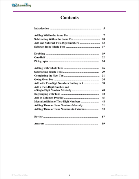 Addition and Subtraction Workbook for Grade 2 | K5 Bookstore