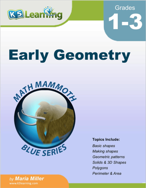 Early Geometry Workbook | K5 Bookstore