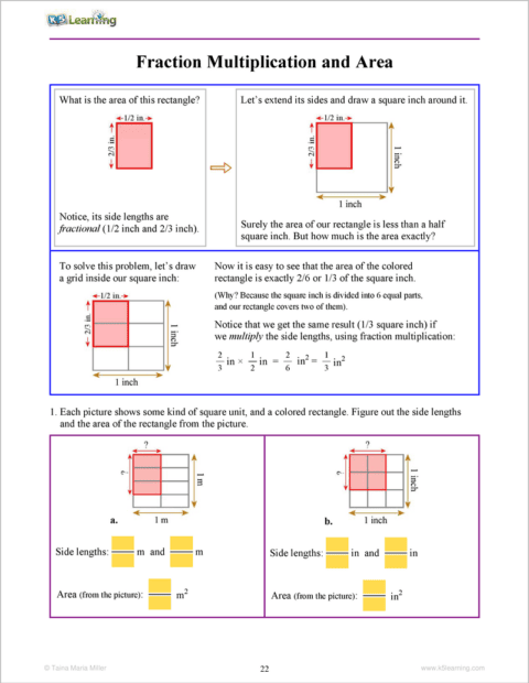 Fractions Workbook for Grades 5-6 | K5 Bookstore