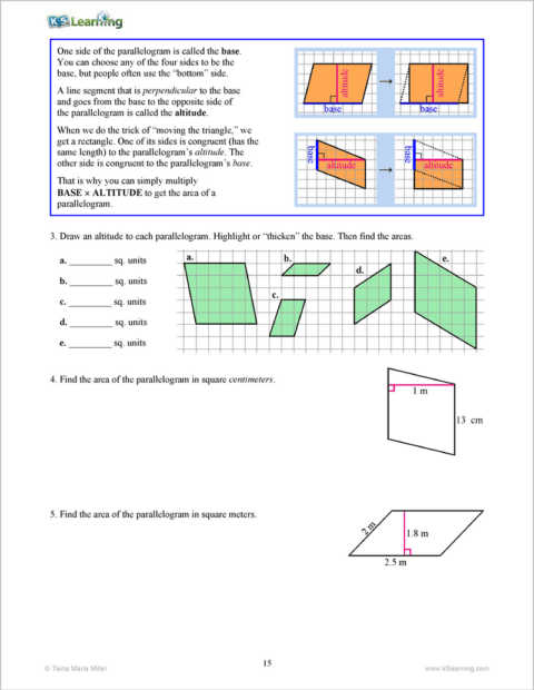 Geometry Workbook for Grade 6 | K5 Bookstore