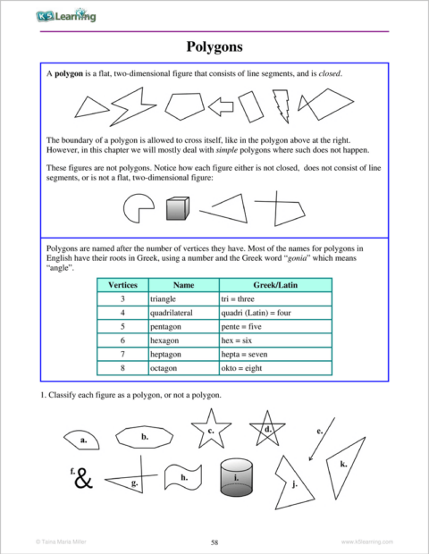 Geometry Workbook for Grades 4-5 | K5 Bookstore