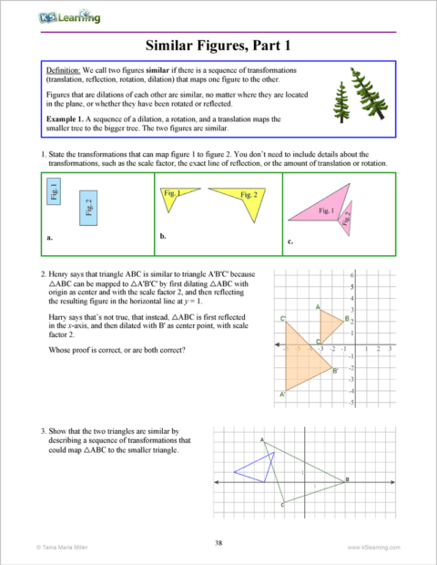 Geometry Workbook for Grades 6-8 | K5 Bookstore