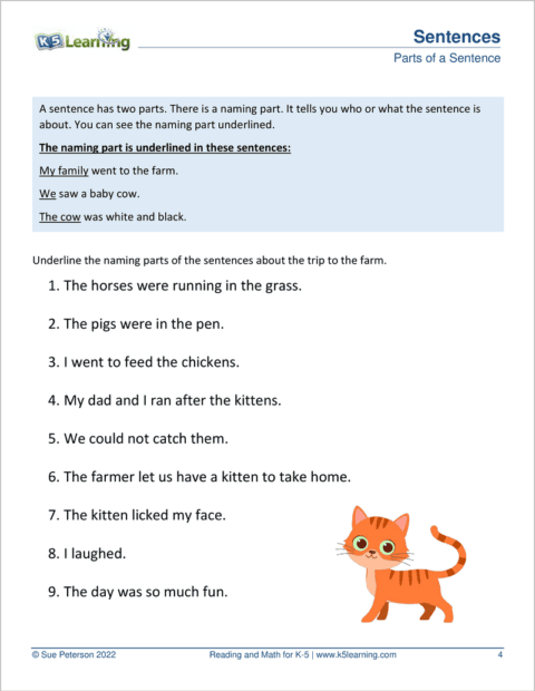 Grade 1 Grammar and Writing Workbook | K5 Bookstore