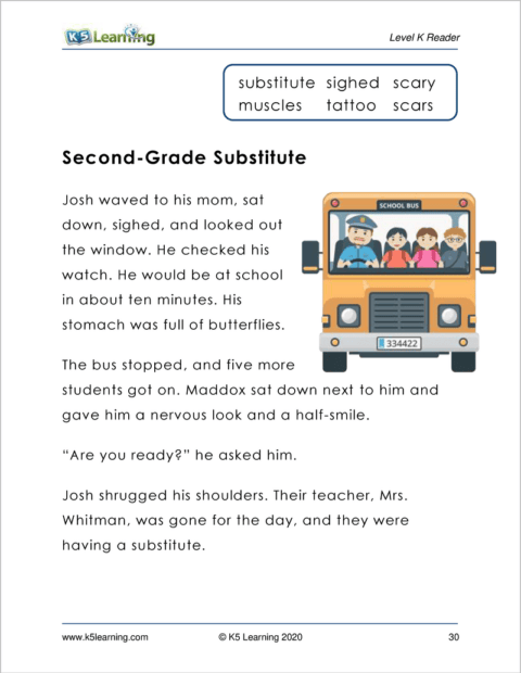 Grade 2 Reading Workbook, Level K | K5 Bookstore
