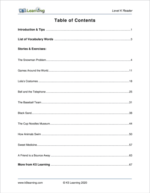 Grade 2 Reading Workbook, Level K2 | K5 Bookstore