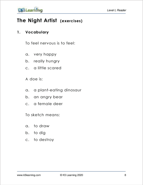 Grade 2 Reading Workbook, Level L | K5 Bookstore