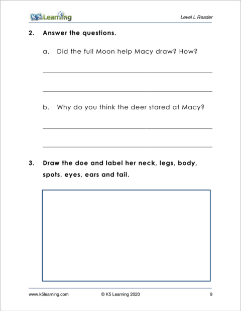 Grade 2 Reading Workbook, Level L | K5 Bookstore