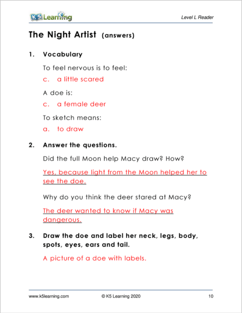 Grade 2 Reading Workbook, Level L | K5 Bookstore