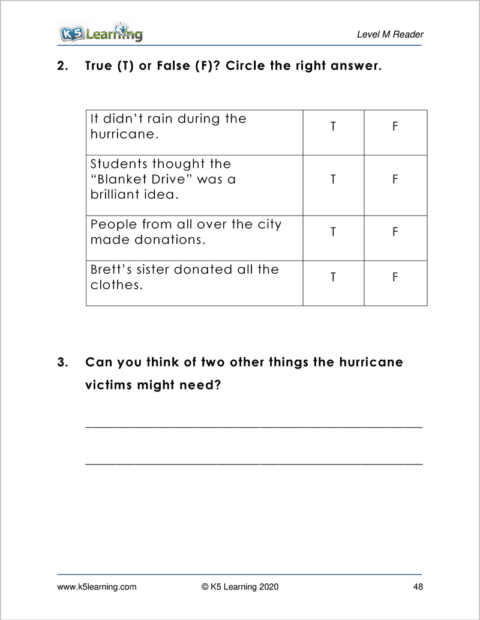 Grade 2 Reading Workbook, Level M | K5 Bookstore