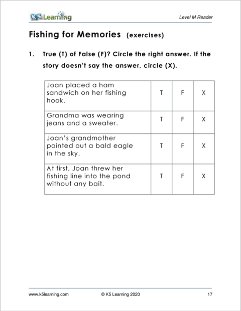 Grade 2 Reading Workbook, Level M2 | K5 Bookstore