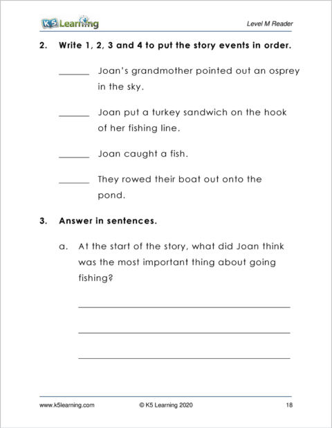 Grade 2 Reading Workbook, Level M2 | K5 Bookstore