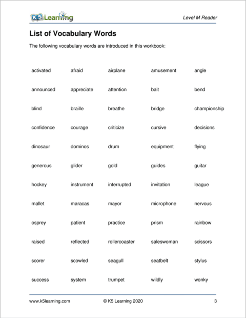 Grade 2 Reading Workbook, Level M2 | K5 Bookstore