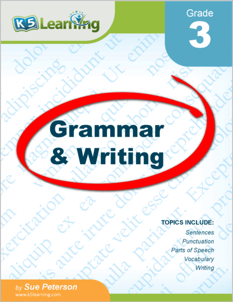 Grade 3 Grammar and Writing Workbook | K5 Bookstore