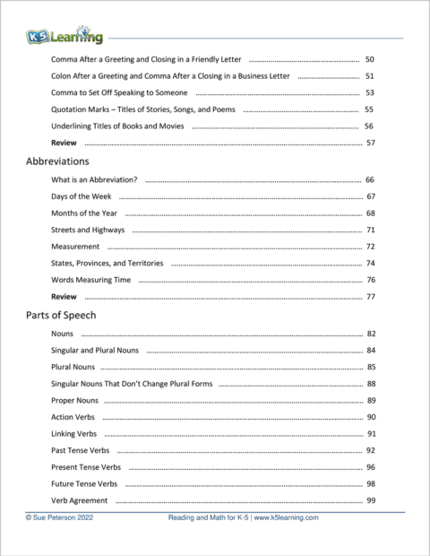Grade 3 Grammar and Writing Workbook | K5 Bookstore