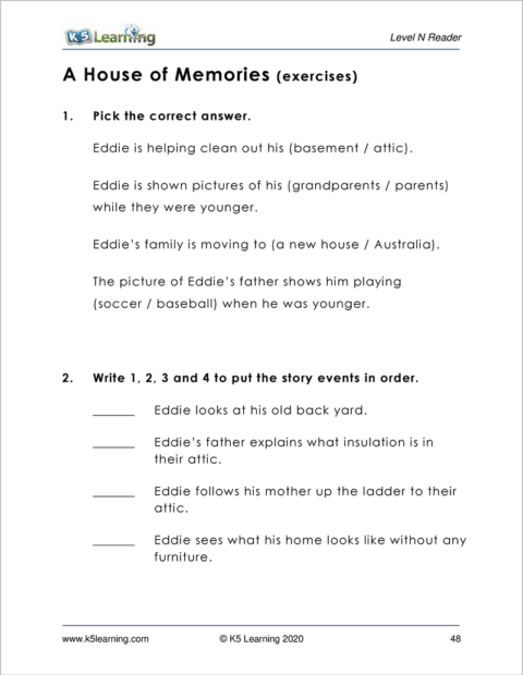 Grade 3 Reading Workbook, Level N | K5 Bookstore