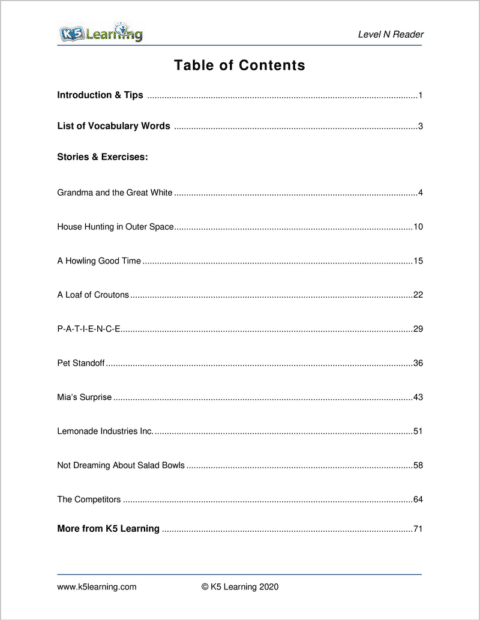 Grade 3 Reading Workbook, Level N2 | K5 Bookstore
