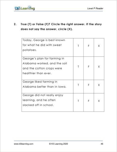 Grade 3 Reading Workbook, Level P | K5 Bookstore