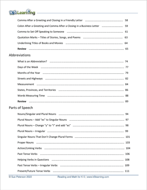 Grade 4 Grammar and Writing Workbook | K5 Bookstore