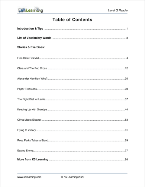 Grade 4 Reading Workbook, Level Q | K5 Bookstore