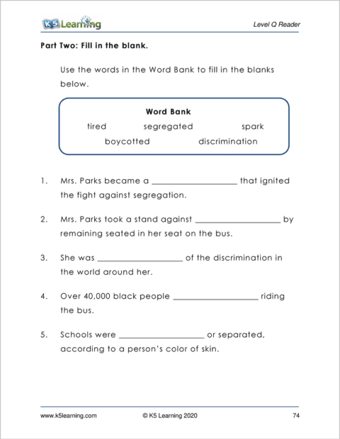 Grade 4 Reading Workbook, Level Q | K5 Bookstore
