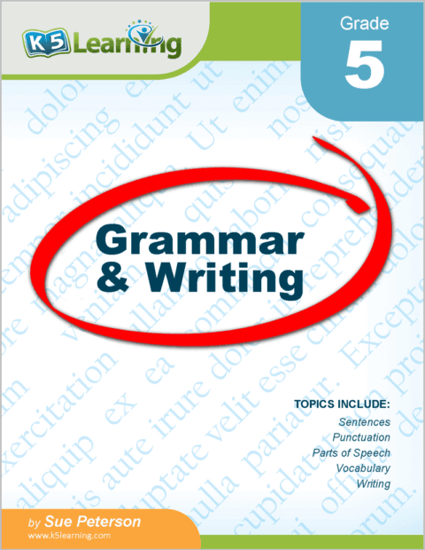 Grade 5 Grammar and Writing Workbook | K5 Bookstore