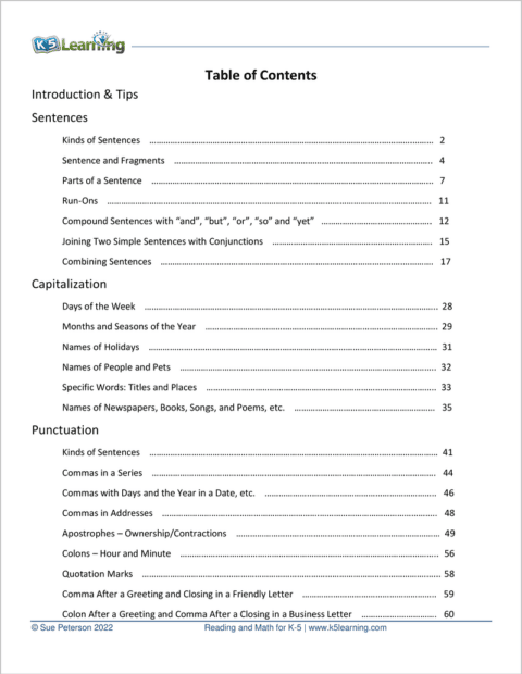 Grade 5 Grammar and Writing Workbook | K5 Bookstore