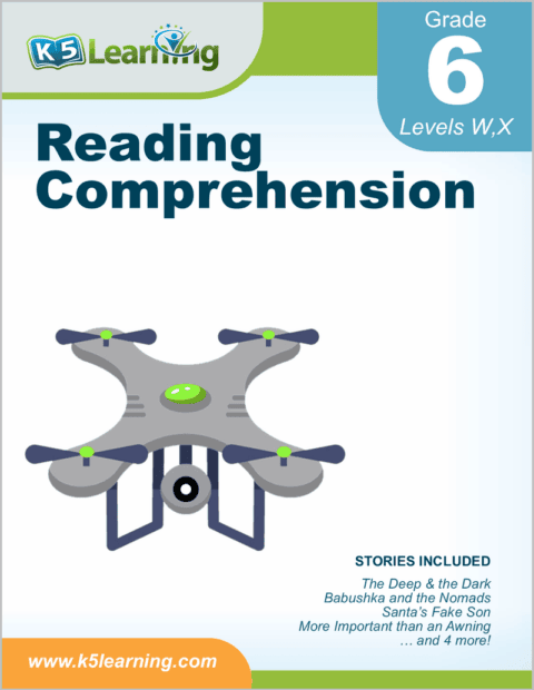 Grade 6 Reading Workbook, Levels W and X | K5 Bookstore