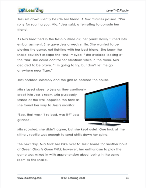 Grade 6 Reading Workbook, Levels Y and Z | K5 Bookstore
