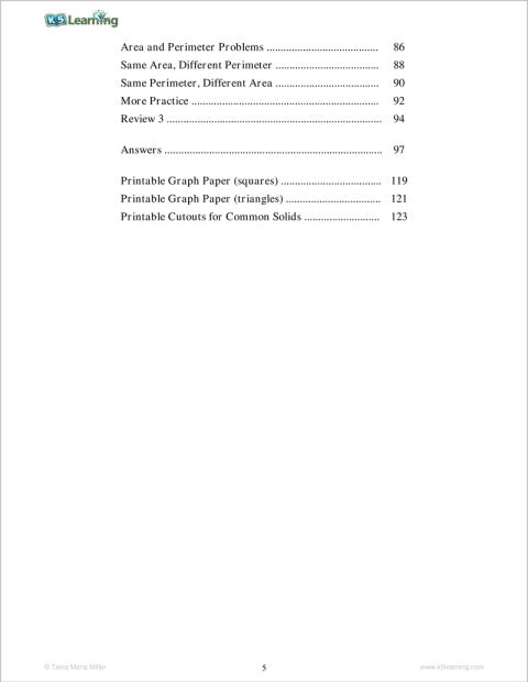 Early Geometry Workbook | K5 Bookstore