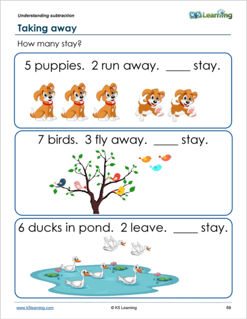 Kindergarten Add and Subtract Workbook | K5 Bookstore