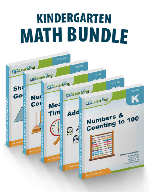 Kindergarten Math Workbook Bundle | K5 Bookstore