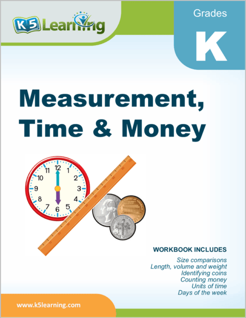Kindergarten Measure, Time & Money Workbook | K5 Bookstore