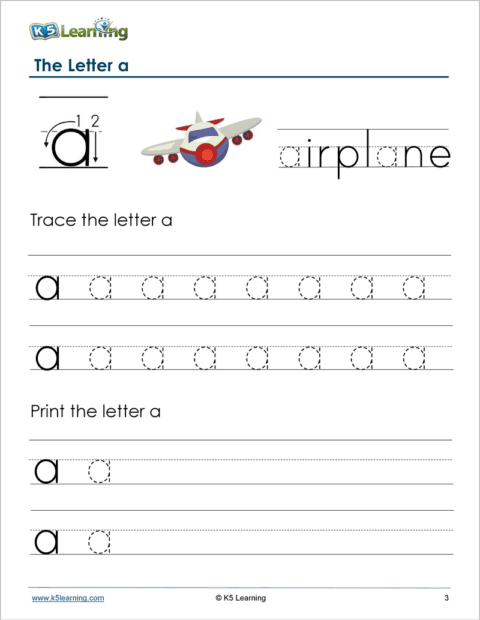Letters Workbook | K5 Bookstore