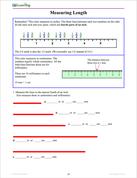 Measurement Workbook for Grades 4-5 | K5 Bookstore