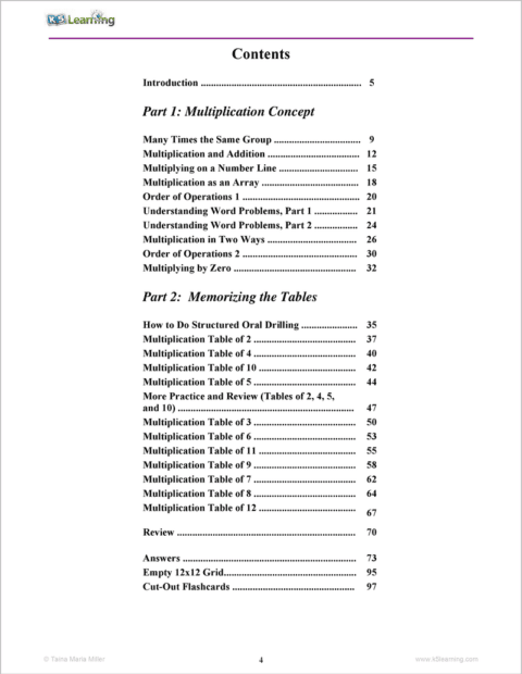 Multiplication Workbook for Grades 2-3 | K5 Bookstore