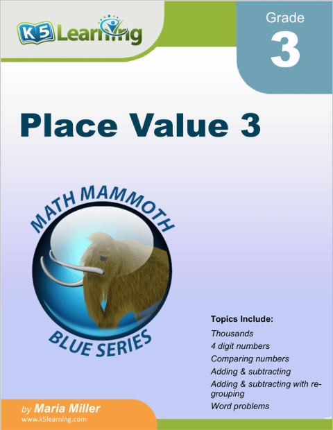 Place Value Workbook for Grade 3 | K5 Bookstore