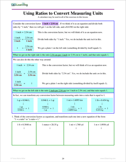 Ratios and Proportions Workbook | K5 Bookstore