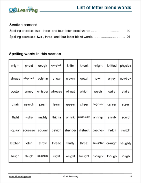 Spelling Workbook for Grade 3 | K5 Bookstore