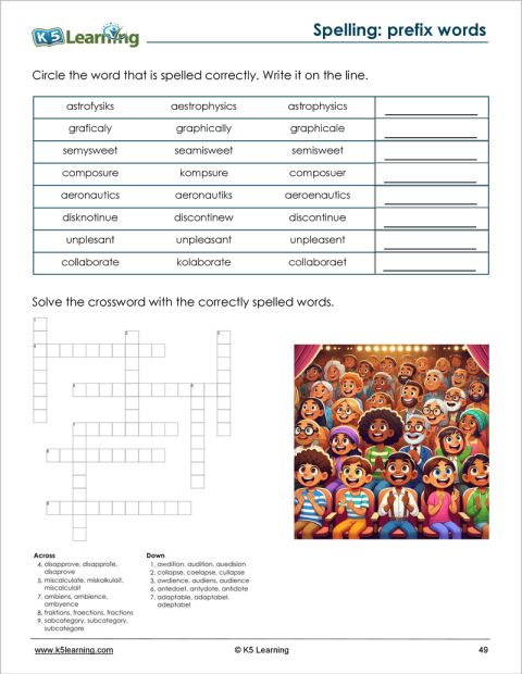 Spelling Workbook for Grade 5 | K5 Bookstore