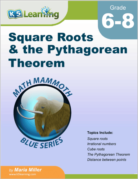 Square Roots & Pythagoras Theorem Workbook | K5 Bookstore