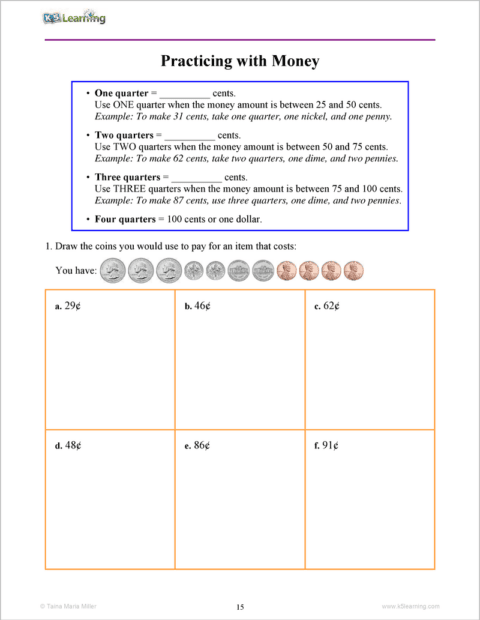 Us Money Workbook | K5 Bookstore