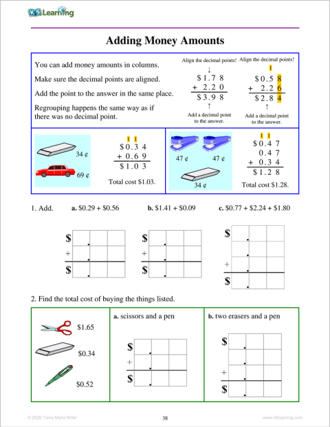 Us Money Workbook | K5 Bookstore