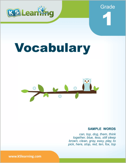 Vocabulary Workbook for Grade 1 | K5 Bookstore