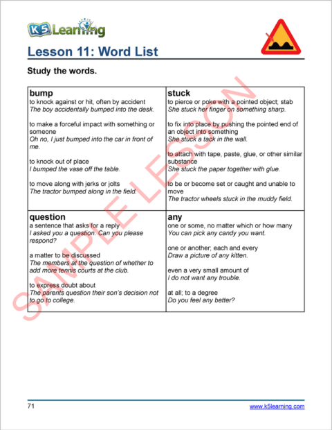 Vocabulary Workbook for Grade 2 | K5 Bookstore