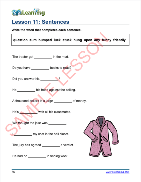 Vocabulary Workbook for Grade 2 | K5 Bookstore