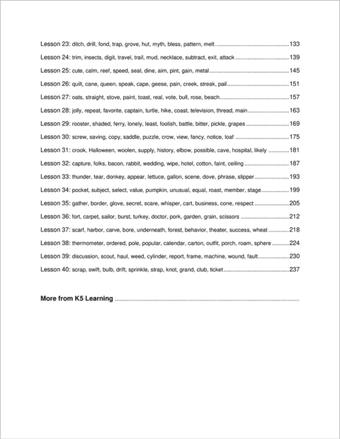 Vocabulary Workbook for Grade 3 | K5 Bookstore