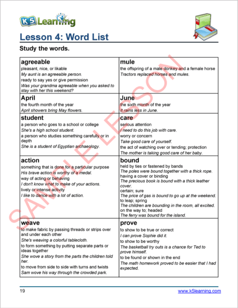 Vocabulary Workbook for Grade 3 | K5 Bookstore