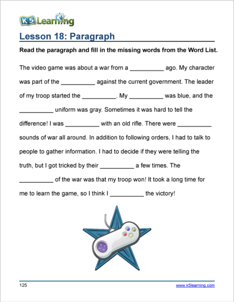 Vocabulary Workbook for Grade 5 | K5 Bookstore