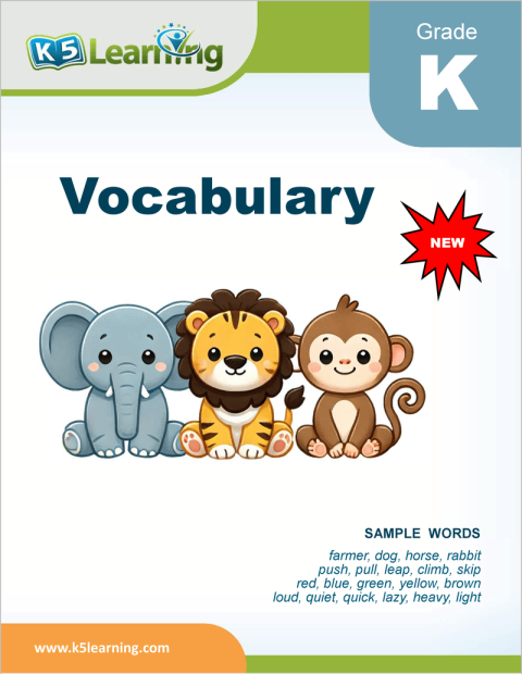 Kindergarten Vocabulary Workbook | K5 Bookstore